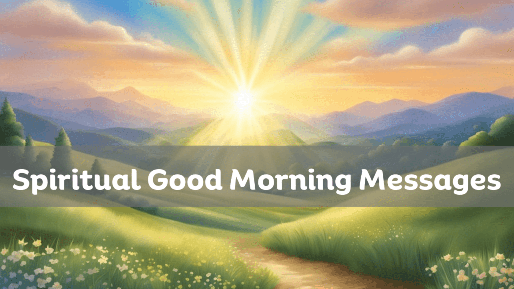 Good Morning Messages Spiritual: Uplifting Words to Start Your Day ...